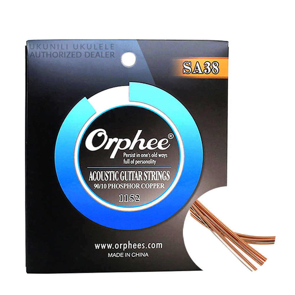 Orphee Phosphor Copper Light Acoustic Guitar Strings SA37/38/39 ...