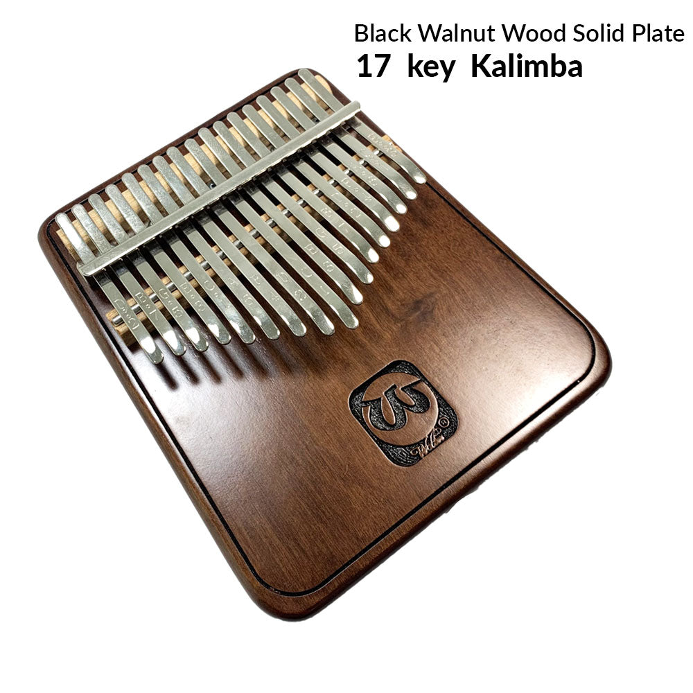 Walter 17 keys Full Solid Black Walnut Wood Kalimba | Ukunili Ukulele ...