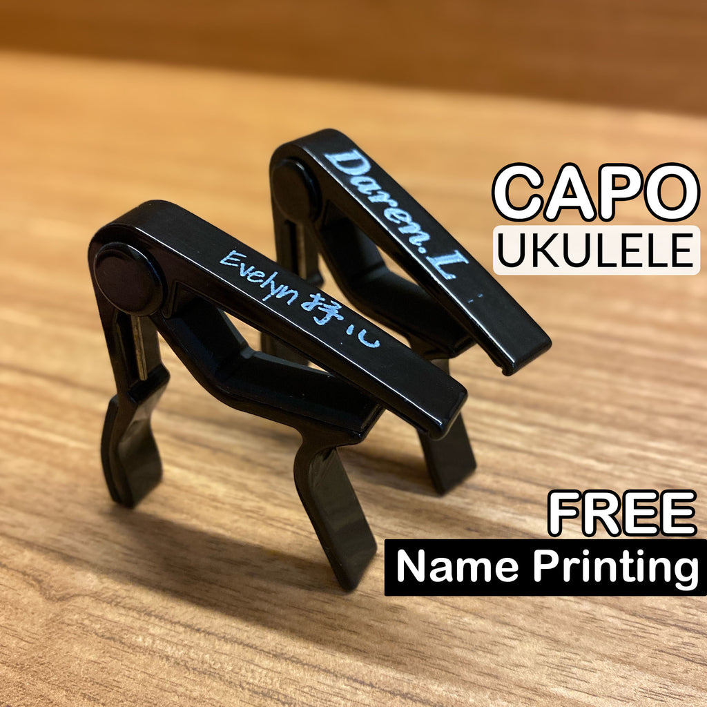 PUNK Ukulele Capo WOOD/BLACK | Ukunili Ukulele Malaysia